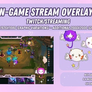 Animated Teamfight Tactics Dango Streaming Overlay (tft) Twitch Overlay ...