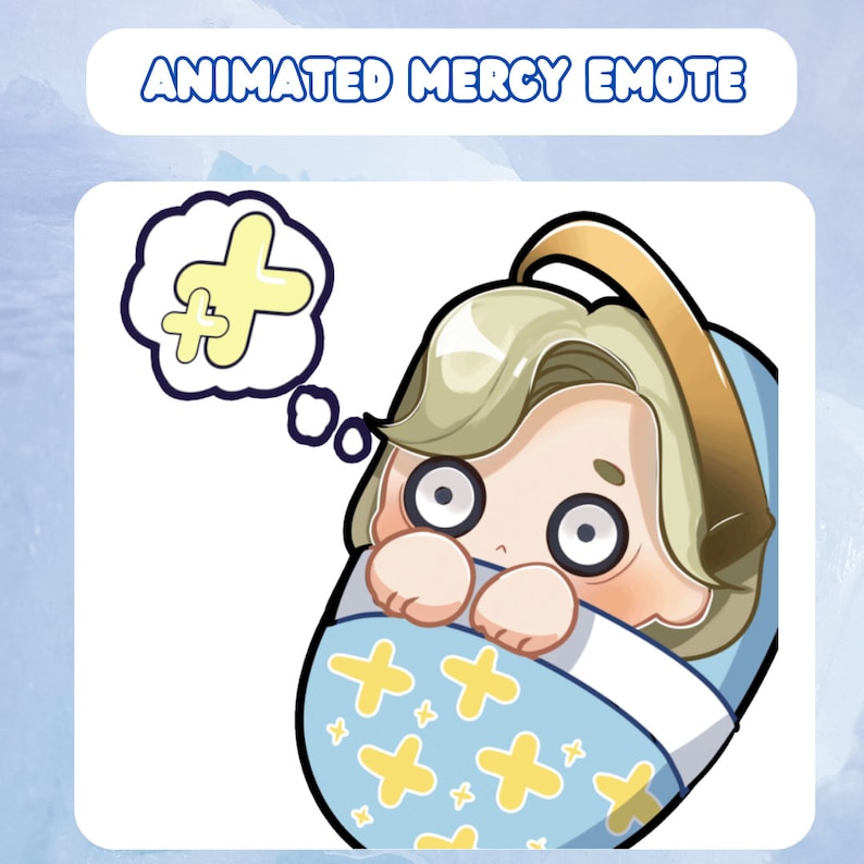 Animated Mercy Overwatch Emote Sleeping, Twitch, Discord - Etsy