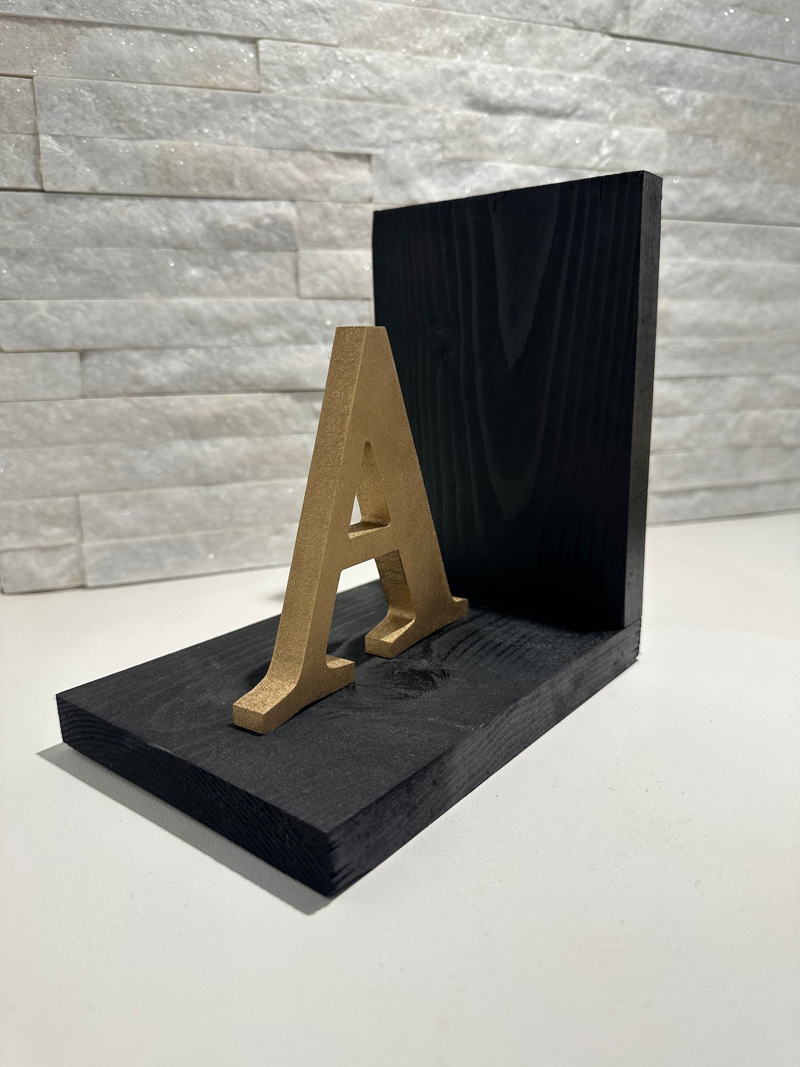 Personalised Book Ends First and Last Initial Book End Book Worm ...