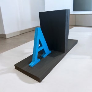 Personalised Book Ends First and Last Initial Book End Book Worm ...