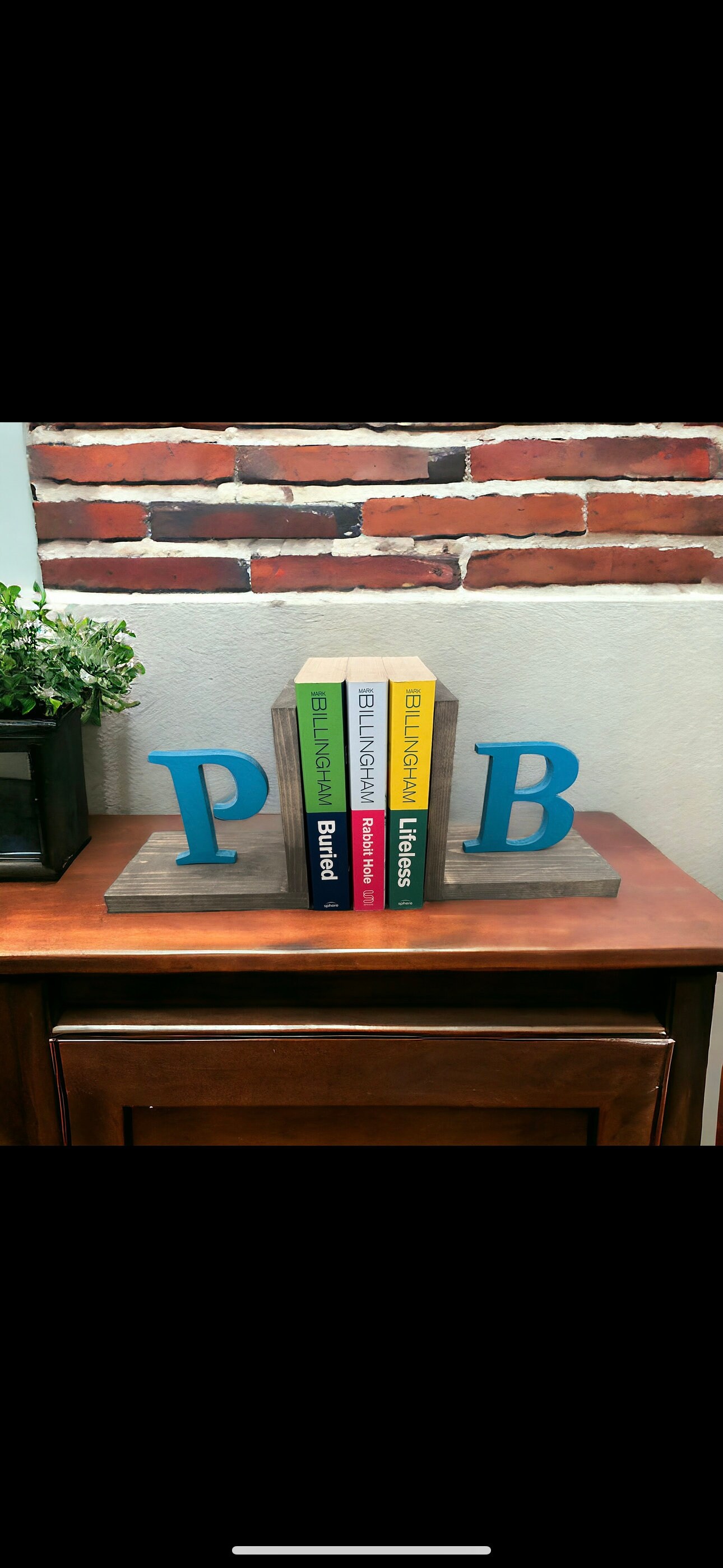 Personalised Book Ends First and Last Initial Book End Book Worm ...