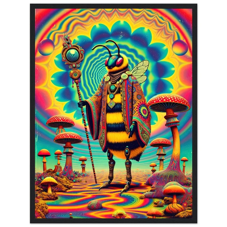 Bee Here Now: A Shamanic Journey inspired by Ram Dass Premium Matte ...