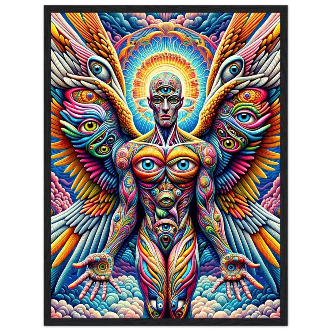 Guardian Angel: the Divine Infinite Gaze Premium Matte Paper Wooden ...