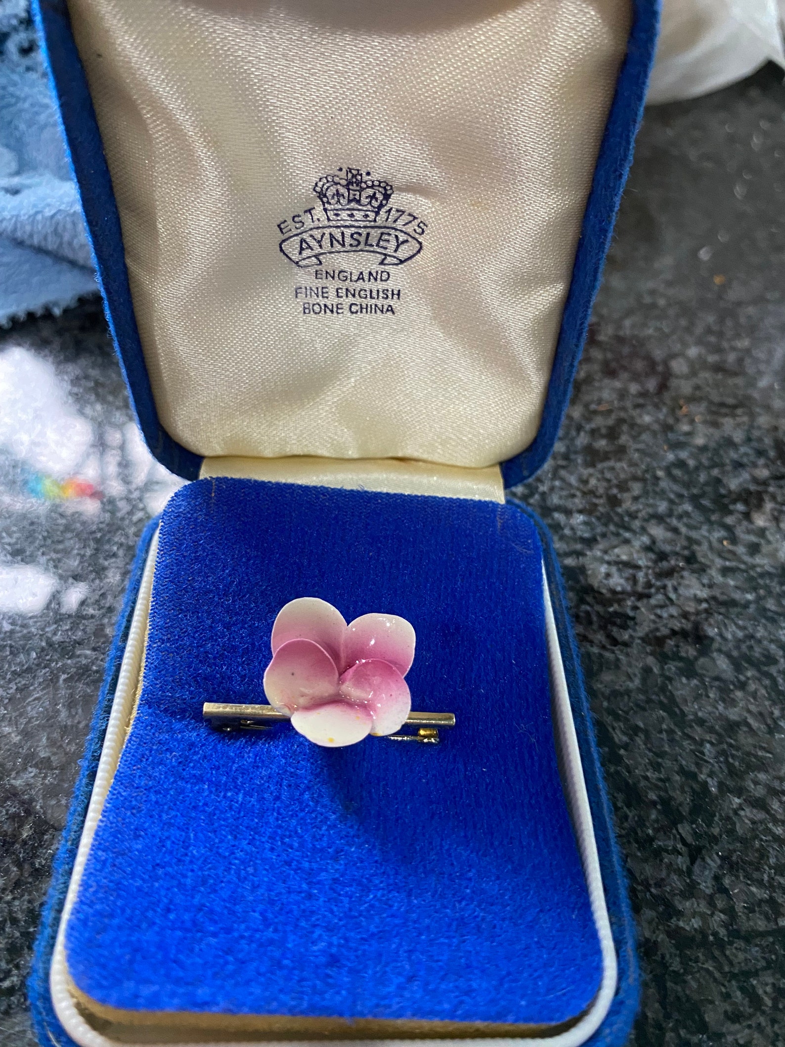 Vintage Aynsley English Rose Fine Bone China Brooch - Etsy