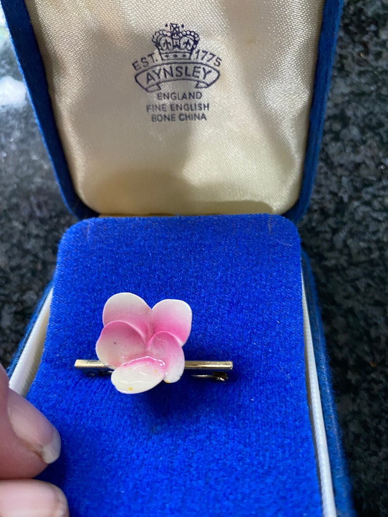 Vintage Aynsley English Rose Fine Bone China Brooch - Etsy