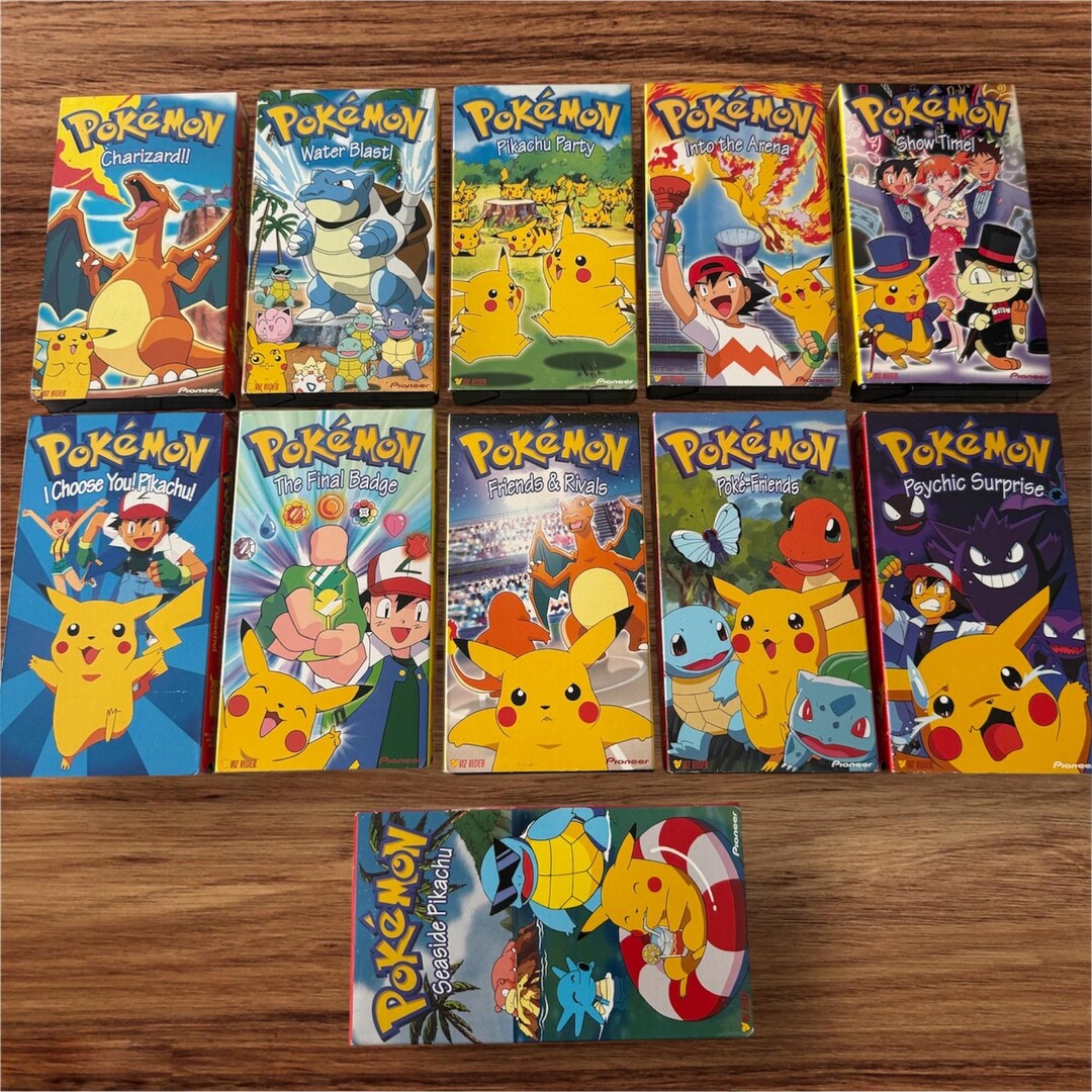 Pokémon VHS Collection / 11-piece VHS Set / Pokemon 2001 English / Rare ...