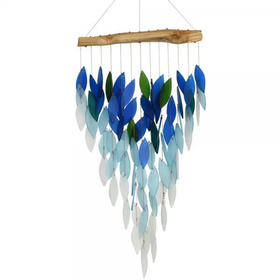 Deluxe Ocean Ombre Waterfall Glass Chime - Etsy