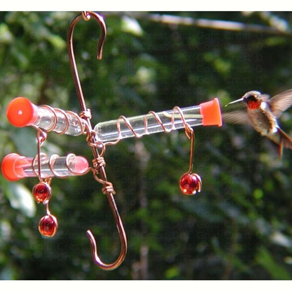 Hummingbird Feeder Copper - Etsy