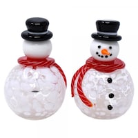 Frosted Snowman Glass - Etsy
