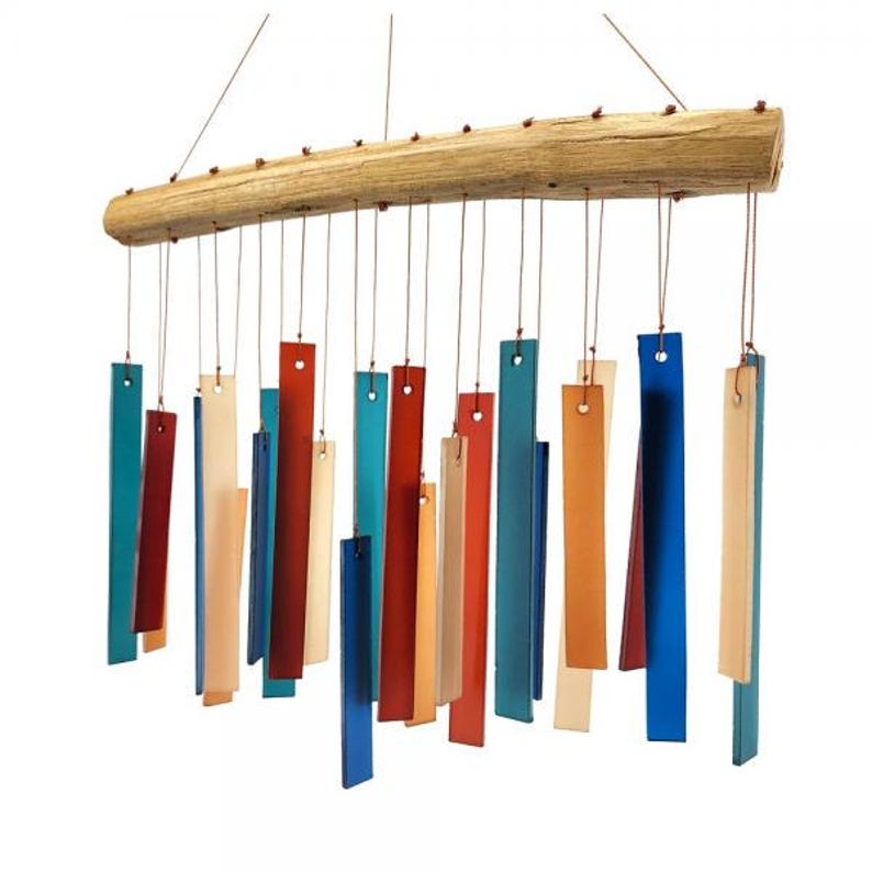 Retro Driftwood Glass Chime - Etsy