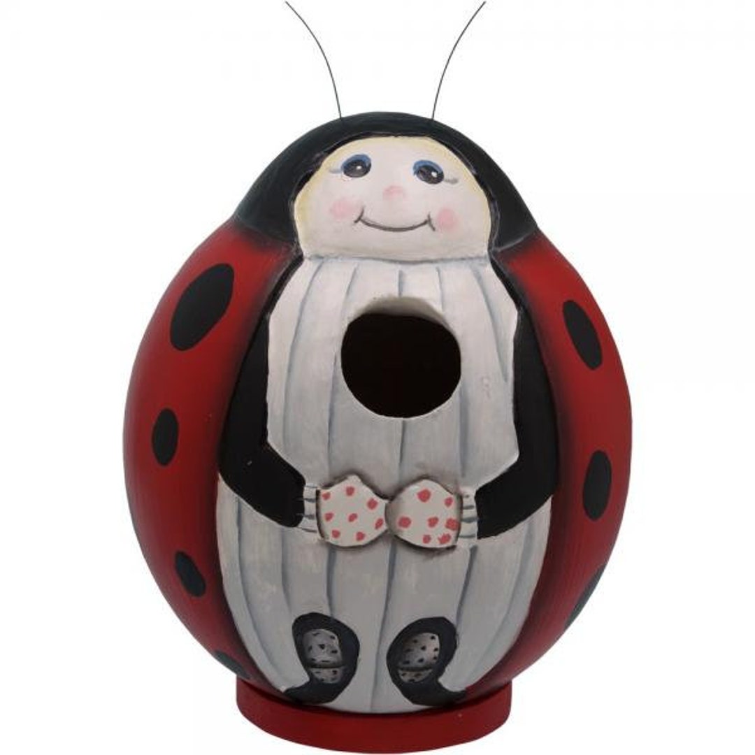 Ladybug Bird House - Etsy