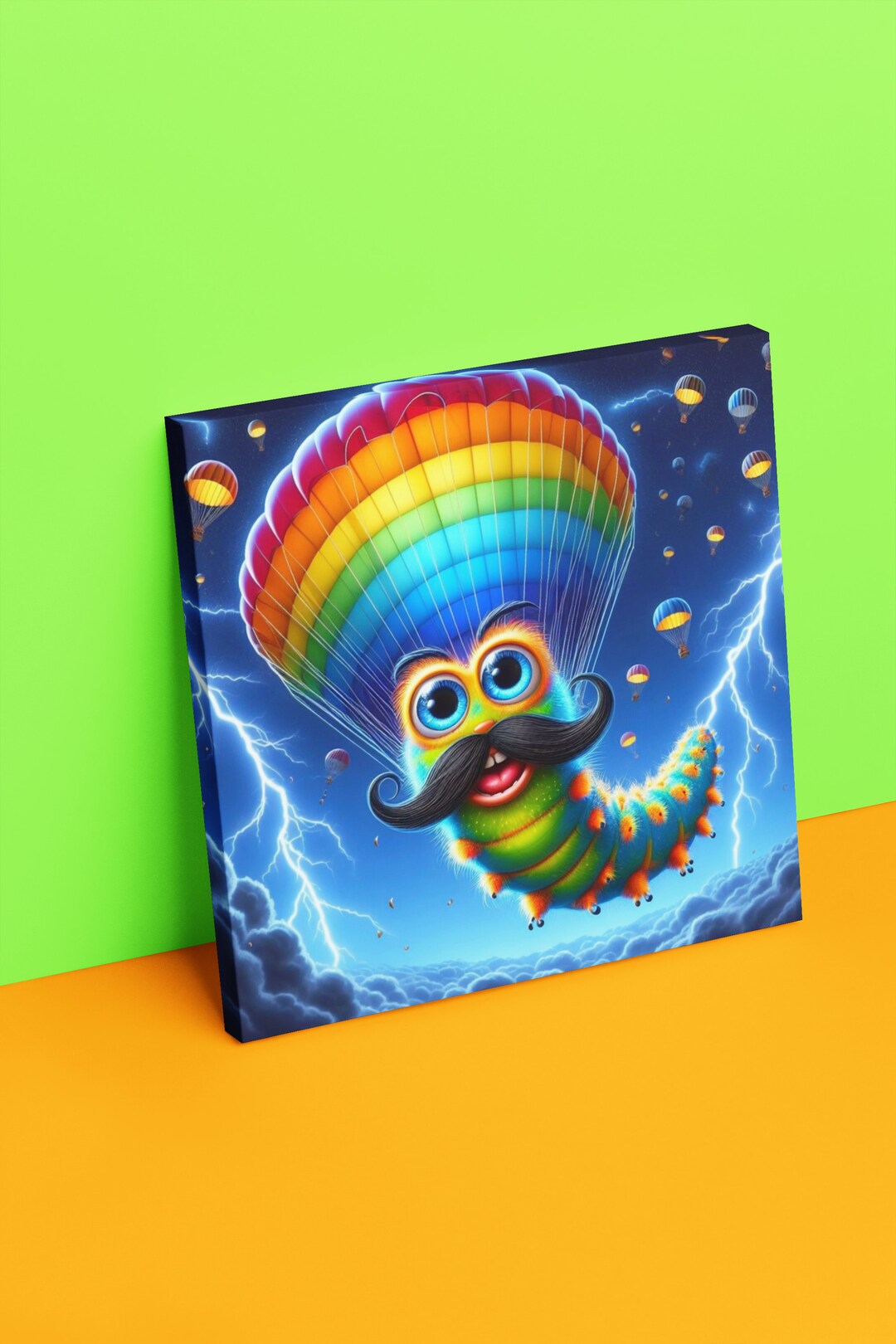 Not Bad in Parachute Poster Fun Digital Print Kids Wall Art - Etsy
