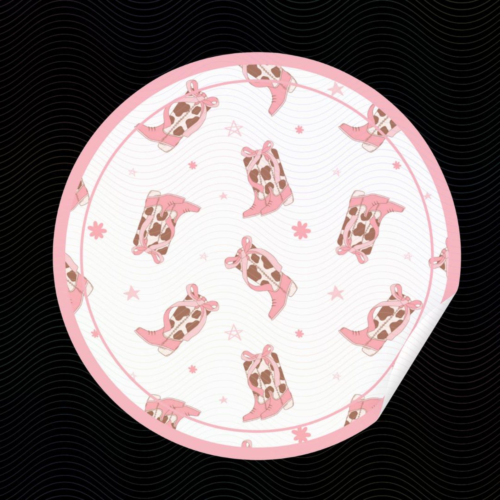 Cowgirl Birthday Party Favors, DIY, Printable Stickers, Country Themed ...