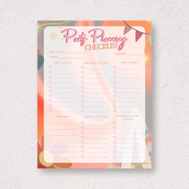 Printable Checklist Planner Bundle, Digital Planner, ADHD Friendly ...