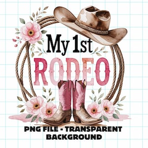 My First Rodeo, Cowgirl Birthday Shirt, Birthday Girl Tshirt Design ...