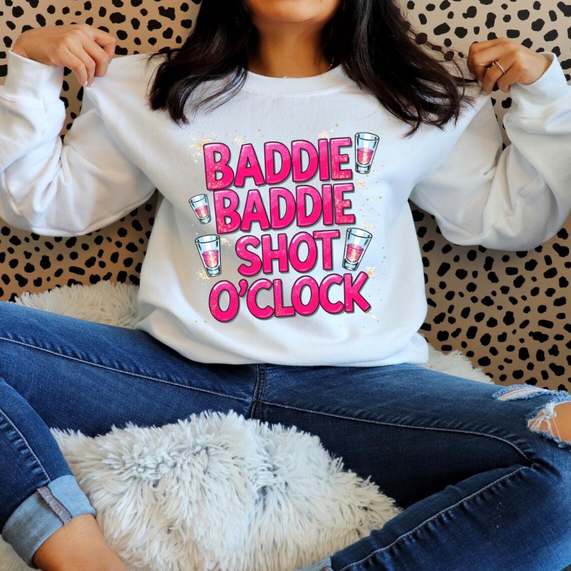 Baddie Baddie Shot O Clock, PNG Design, Digital Design, Sublimation ...