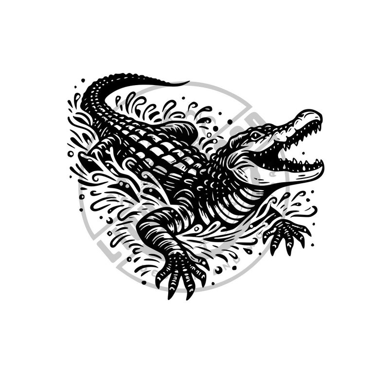 Crocodile, .svg .pdf .png .dxf CNC Laser File - Etsy Crocodile, .svg .pdf .png .dxf CNC Laser File - Etsy
