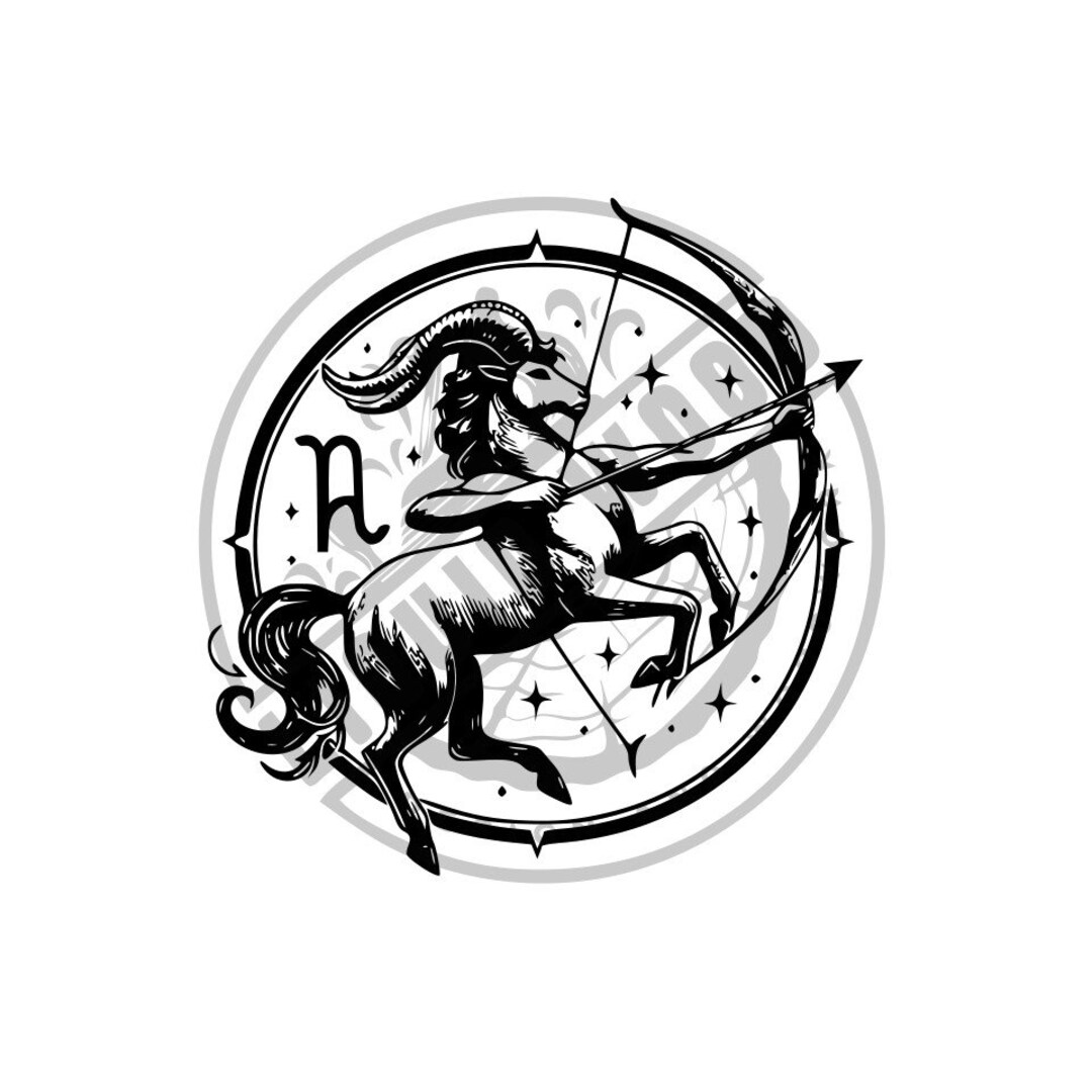 Sagittarius Zodiac, .svg .pdf .png .dxf CNC Laser File - Etsy UK