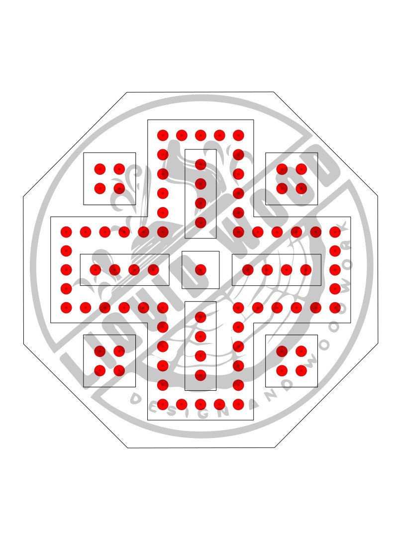 Aggravation Board Game 4 Player, .svg .pdf .png .dxf CNC Laser File - Etsy