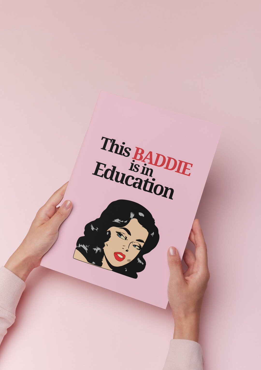This BADDIE is in Education Poster for Baddies - Digital Print - Retro ...