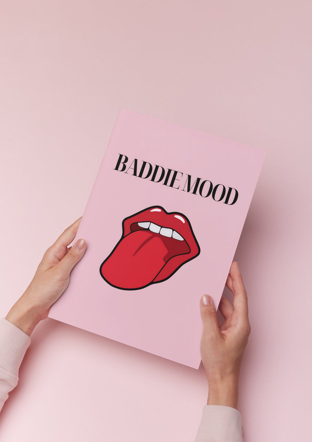 BADDIE MOOD Poster for Baddies - Digital Print - Retro - Money ...