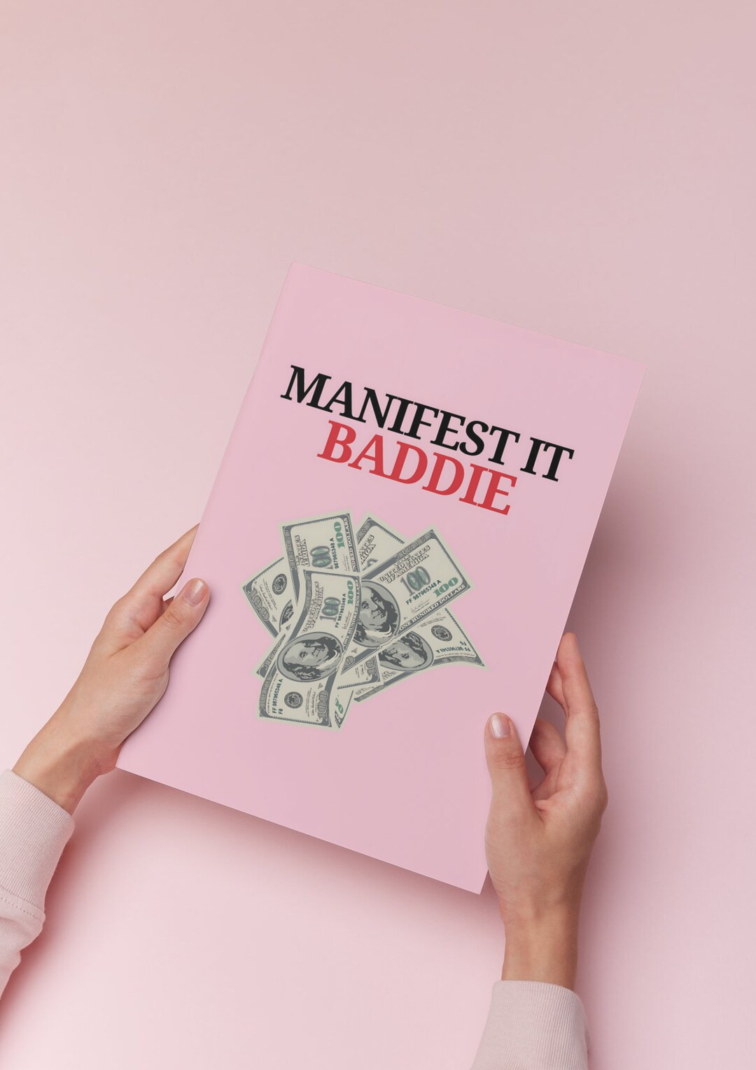 Manifest It Baddie Poster for Baddies - Digital Print - Money - Cash ...