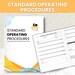 Standard Operating Procedure Form/template | Word and Google Docs ...