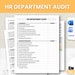 Human Resources Department Audit | Checklist Internal Audit | Editable in Word, Google Docs and ...