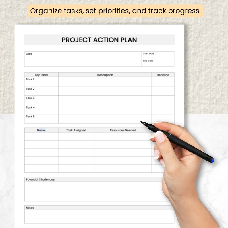 Project Action Plan - Etsy