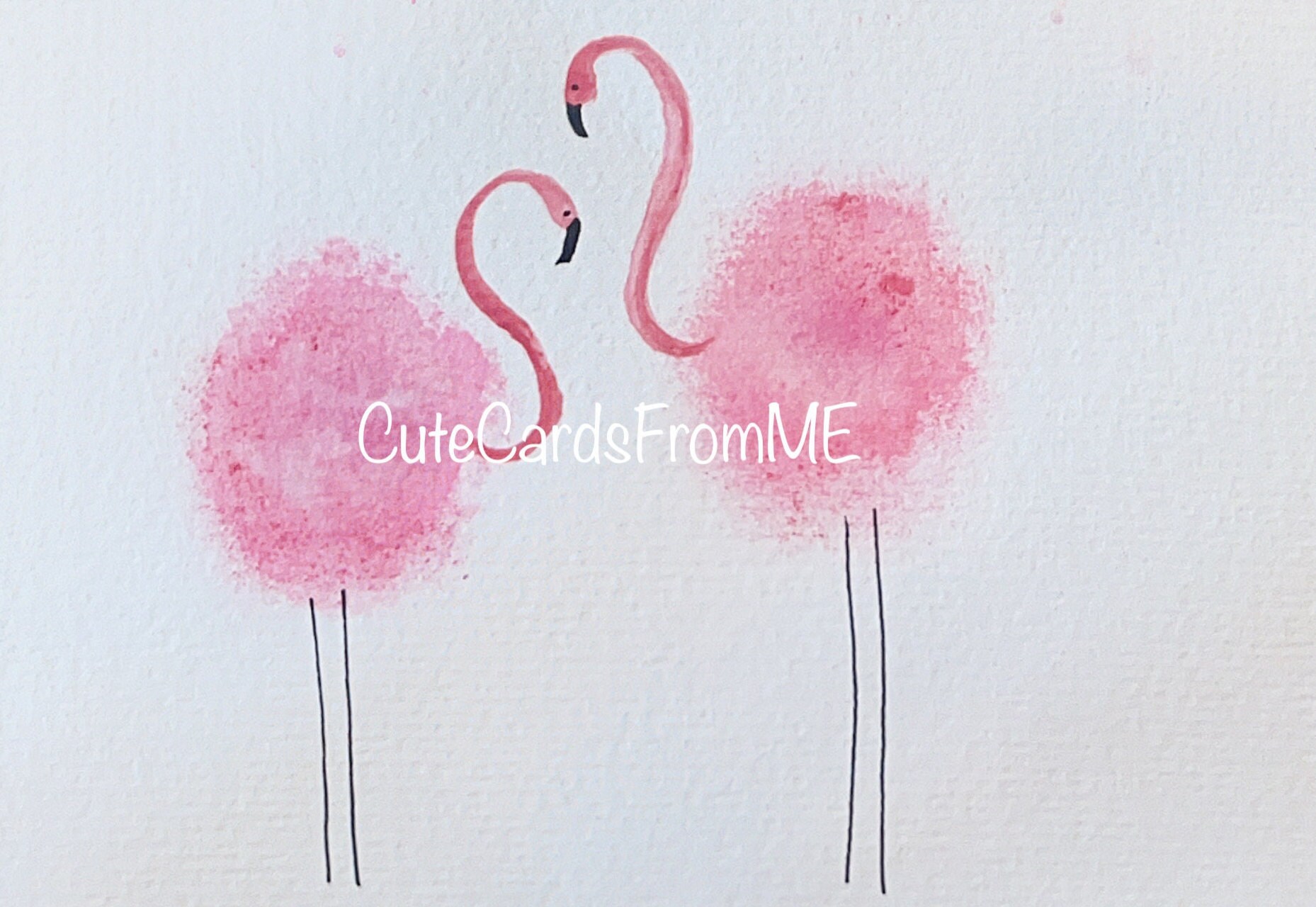 Watercolor Flamingo Print - Etsy