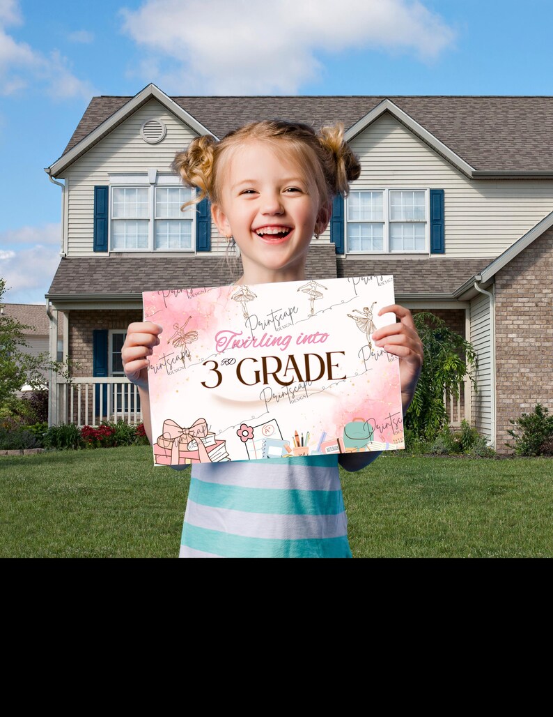 Last Day of School; Signs; Posters; Twirling Into 3rd Grade - Etsy