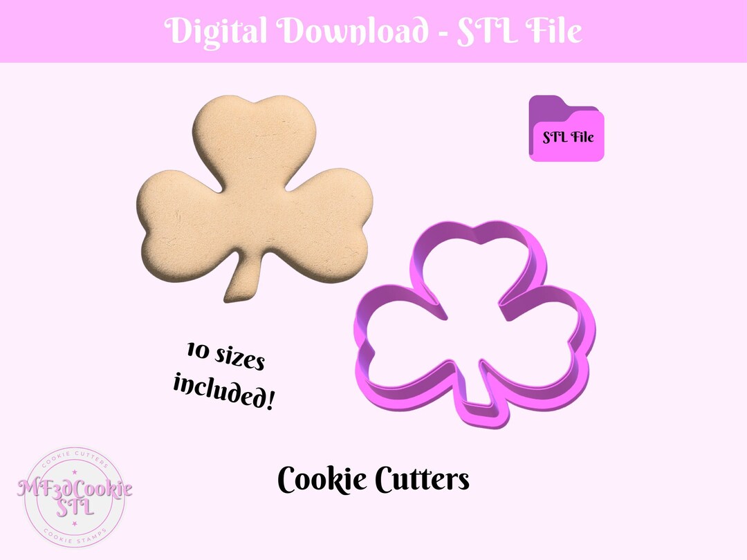 Instant Download STL: Shamrock Cookie Cutter - Perfect for St. Patrick ...