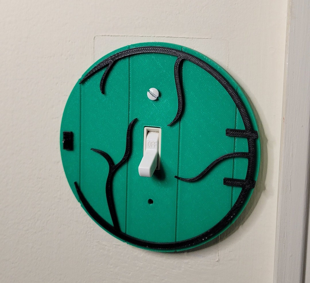 The Hobbit Door Light Switch Cover - Lord of the Rings Room Decor - Etsy