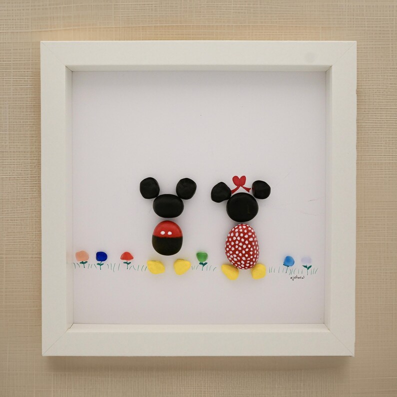 Sea Glass Art, Painted Rock Art, Handmade Wall Decor, Painted Rocks ...