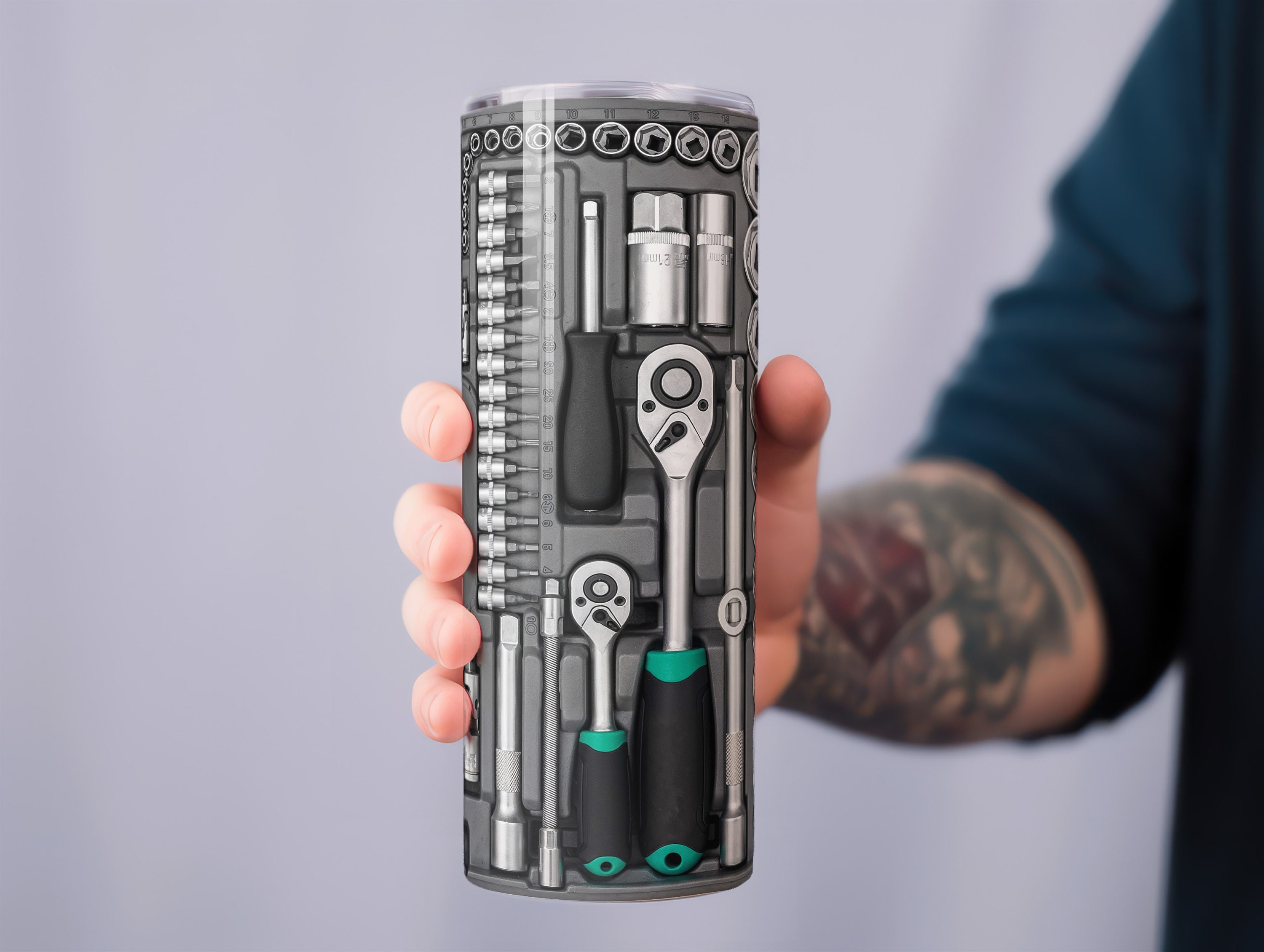 Mechanic Tool Box Sublimation Design for 20oz Tumbler Wrap, Toolbox ...