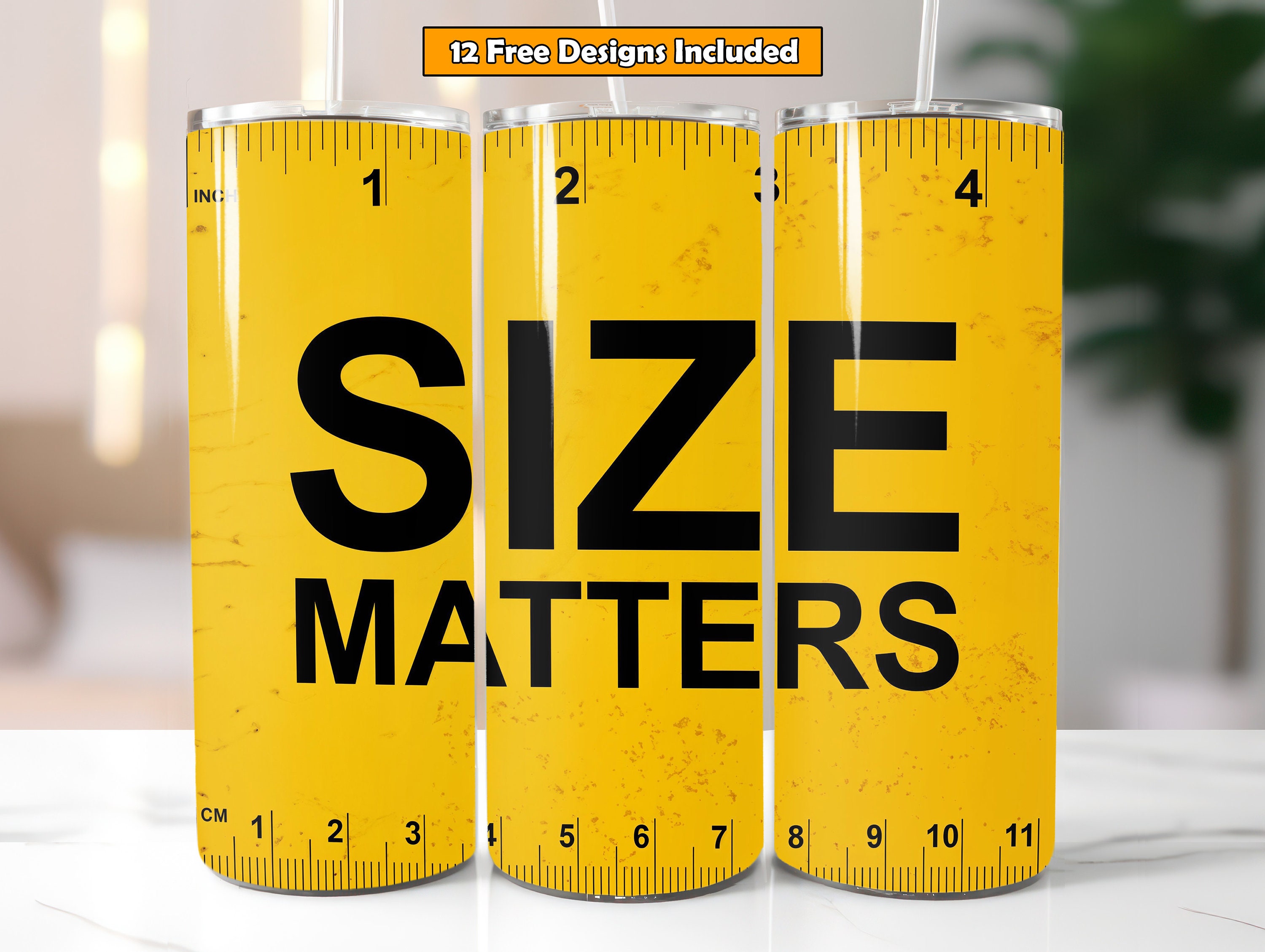 Size Matters Funny Tumbler Wrap Sublimation Design for 20oz Tumbler ...