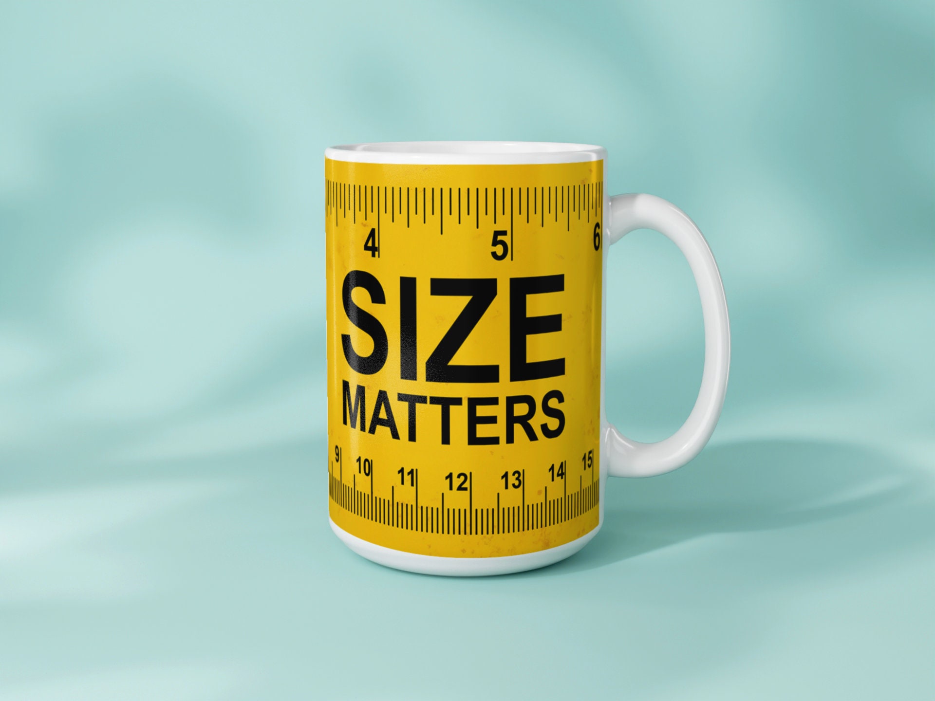 Size Matters Funny Mug Design for Men, 11oz and 15oz Mug Sublimation ...
