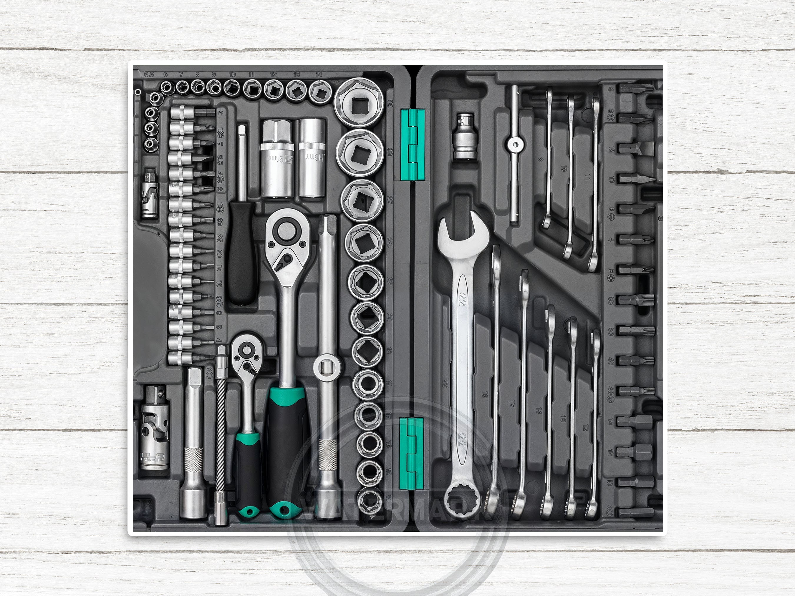 Mechanic Tool Box Sublimation Design for 20oz Tumbler Wrap, Toolbox ...