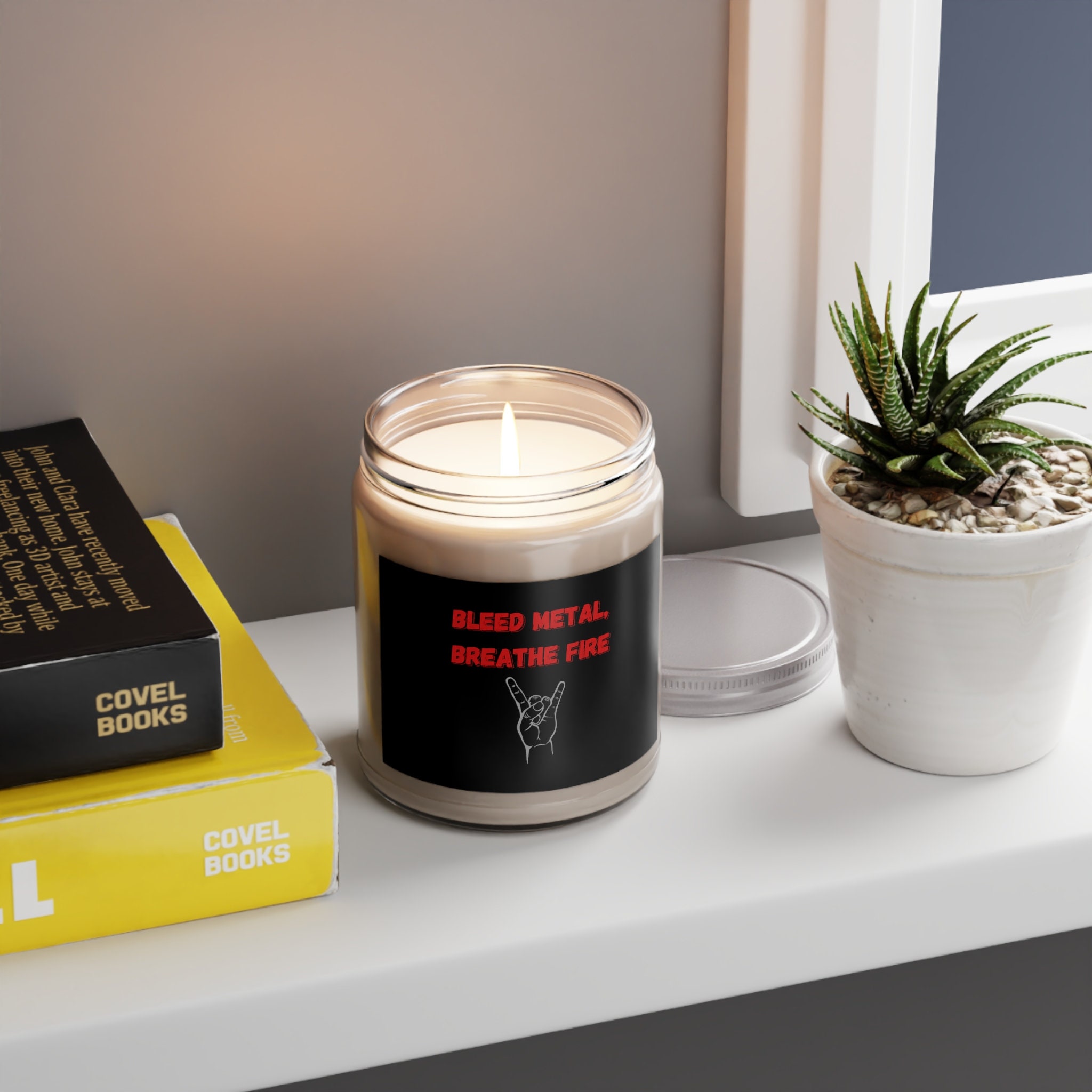 Bleed Metal, Breathe Fire. Scented Candle - Etsy