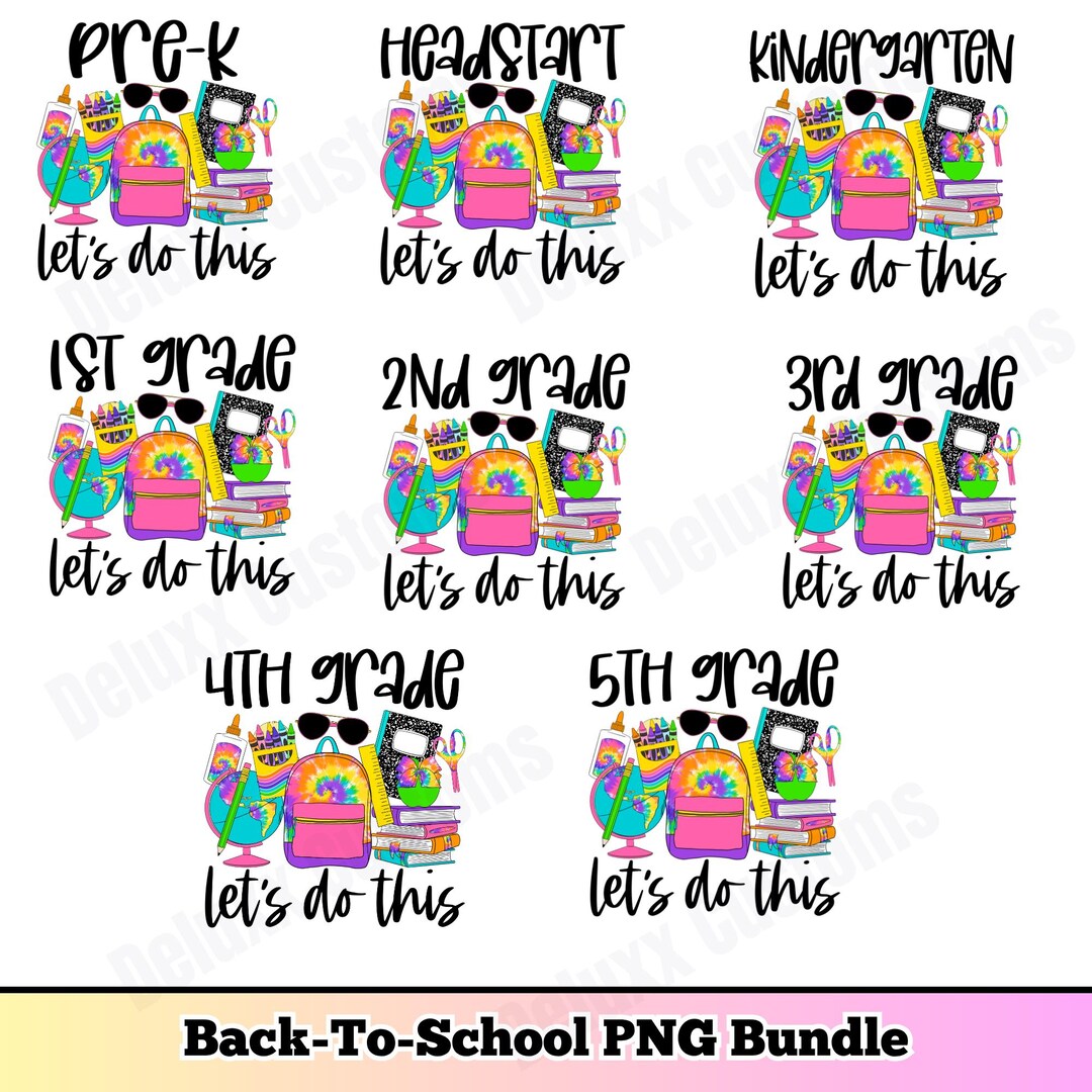 Retro Coquette Back to School Bundle, Kindergarten, First Day of School ...