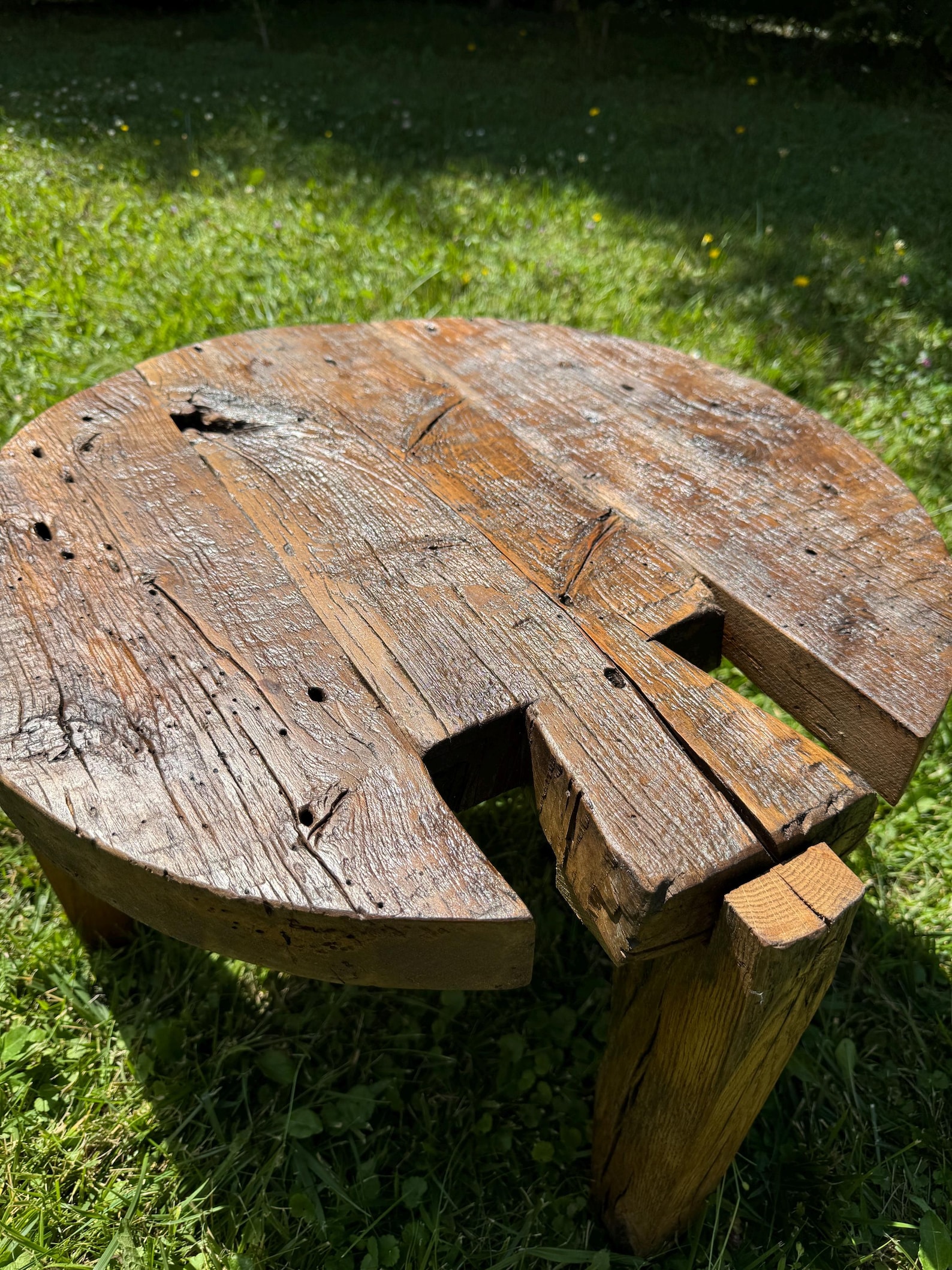 Live Edge Coffee Table, Natural Oak Coffee Table Rustic Handmade Decor ...