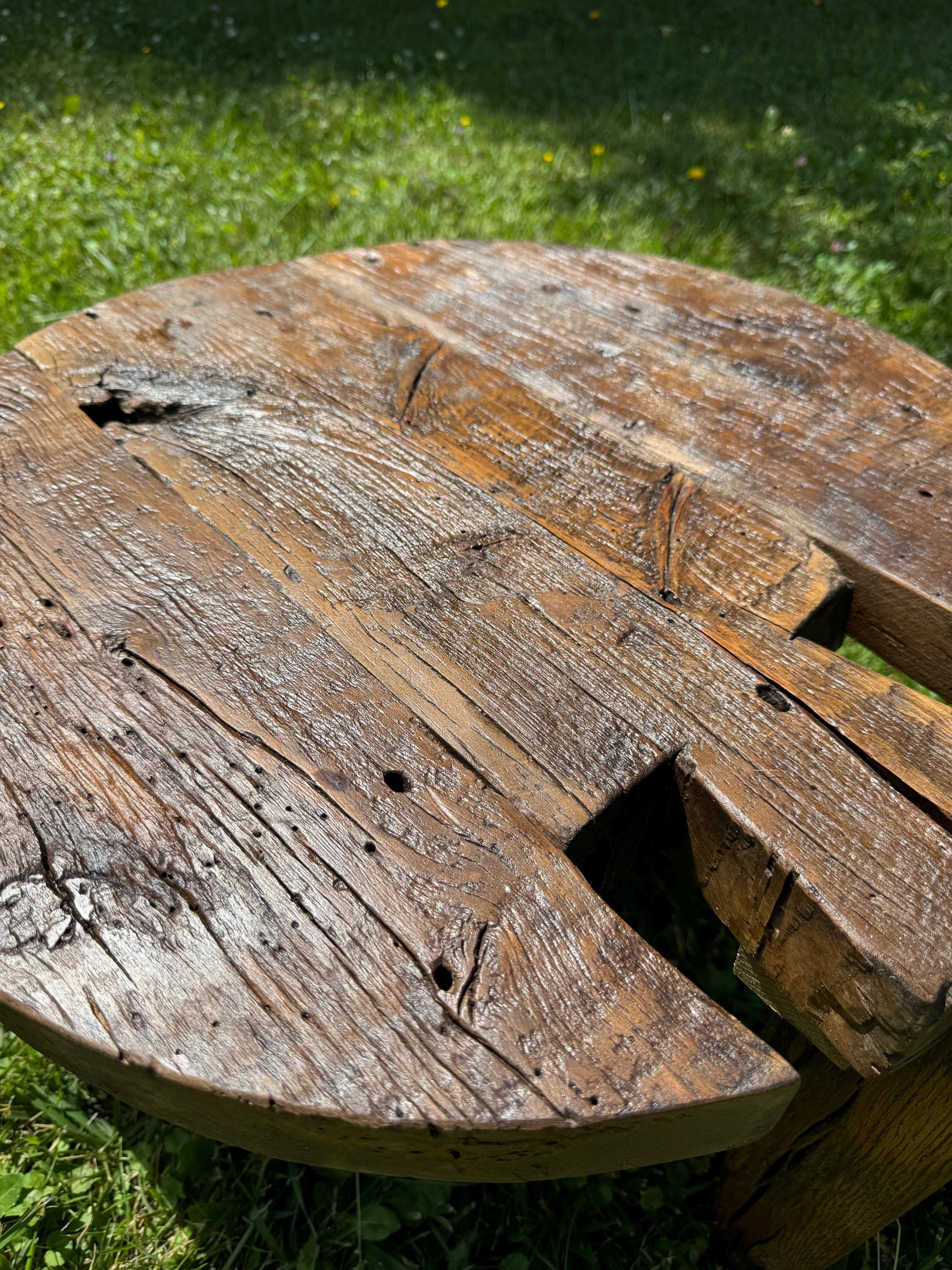 Live Edge Coffee Table, Natural Oak Coffee Table Rustic Handmade Decor ...