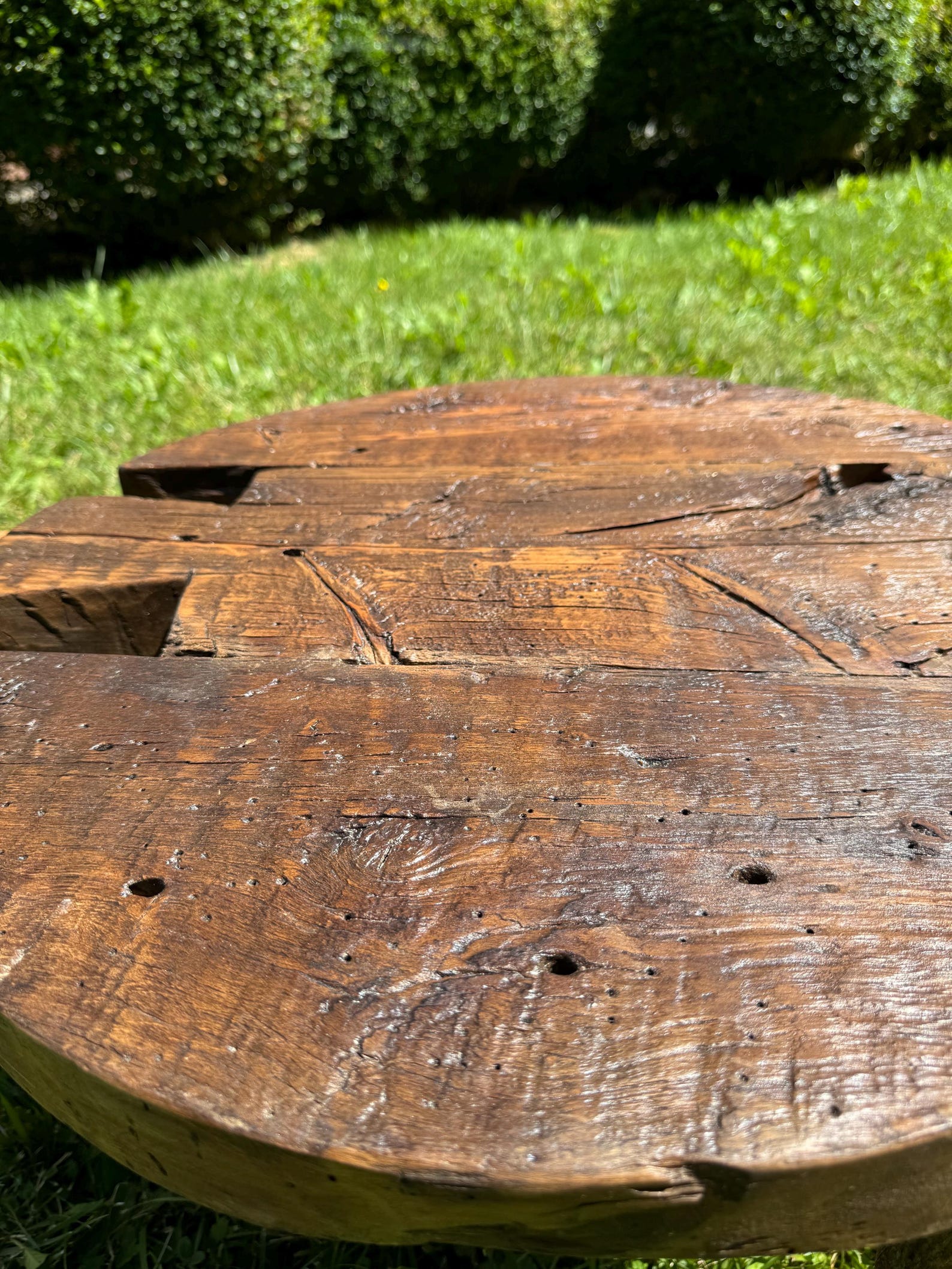 Live Edge Coffee Table, Natural Oak Coffee Table Rustic Handmade Decor ...