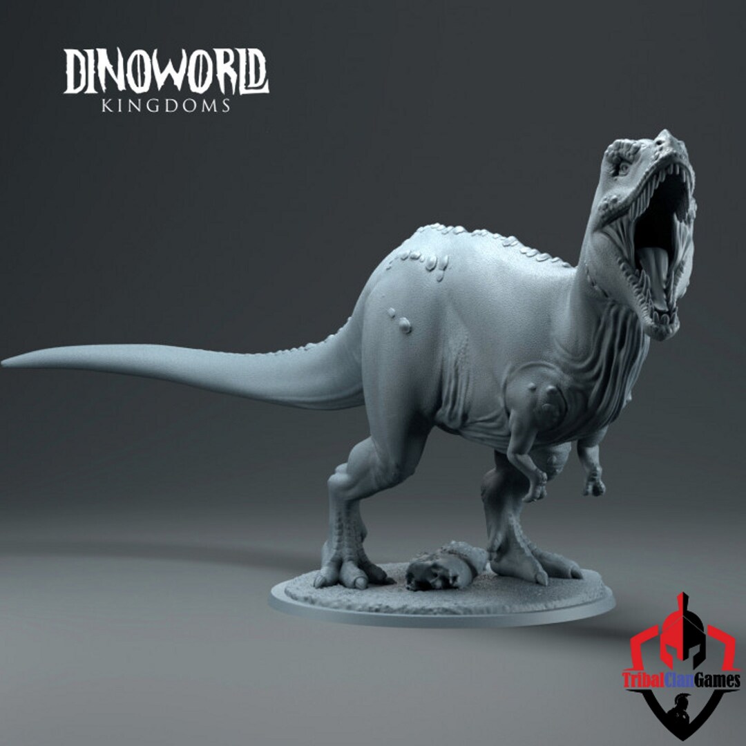 T Rex Dinosaur | Dinoworld Dragons | Fantasy 3D Printed RPG Miniatures - Etsy