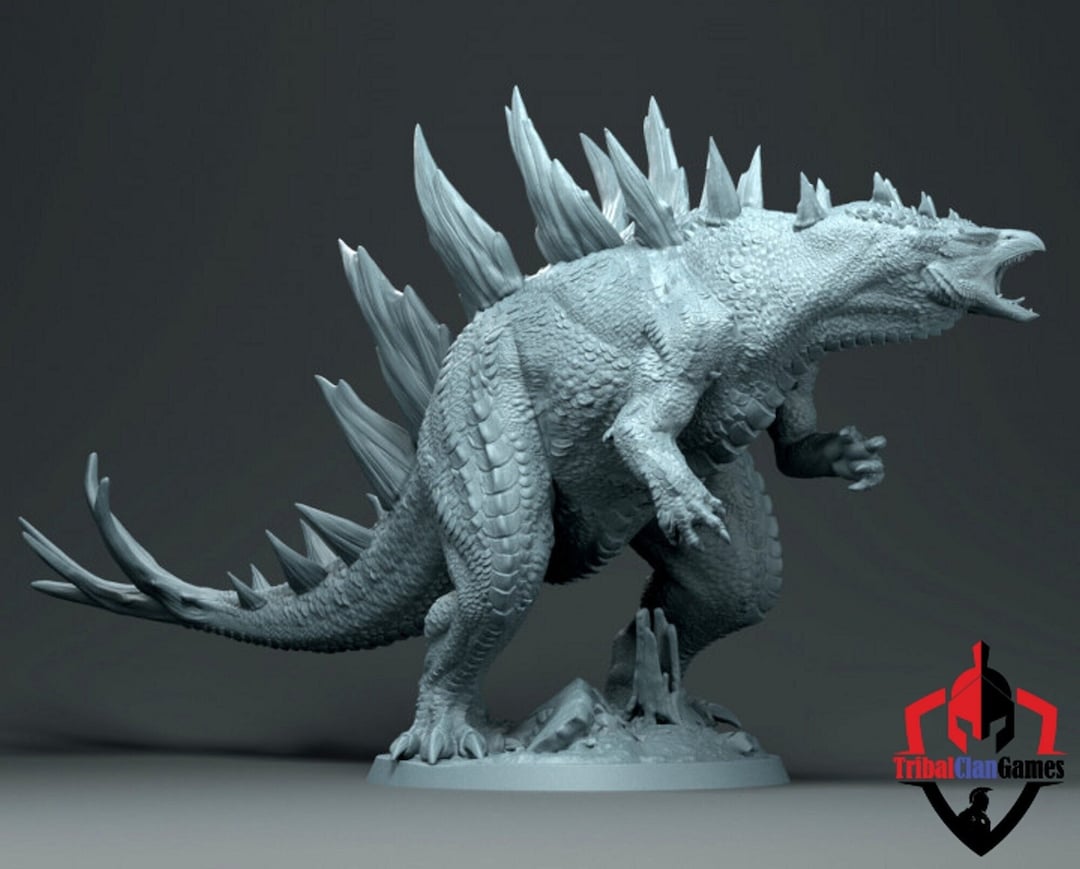Kaiju Stegosaurus | Dark Kingdoms | Dinoworld | Fantasy 3D Printed RPG ...