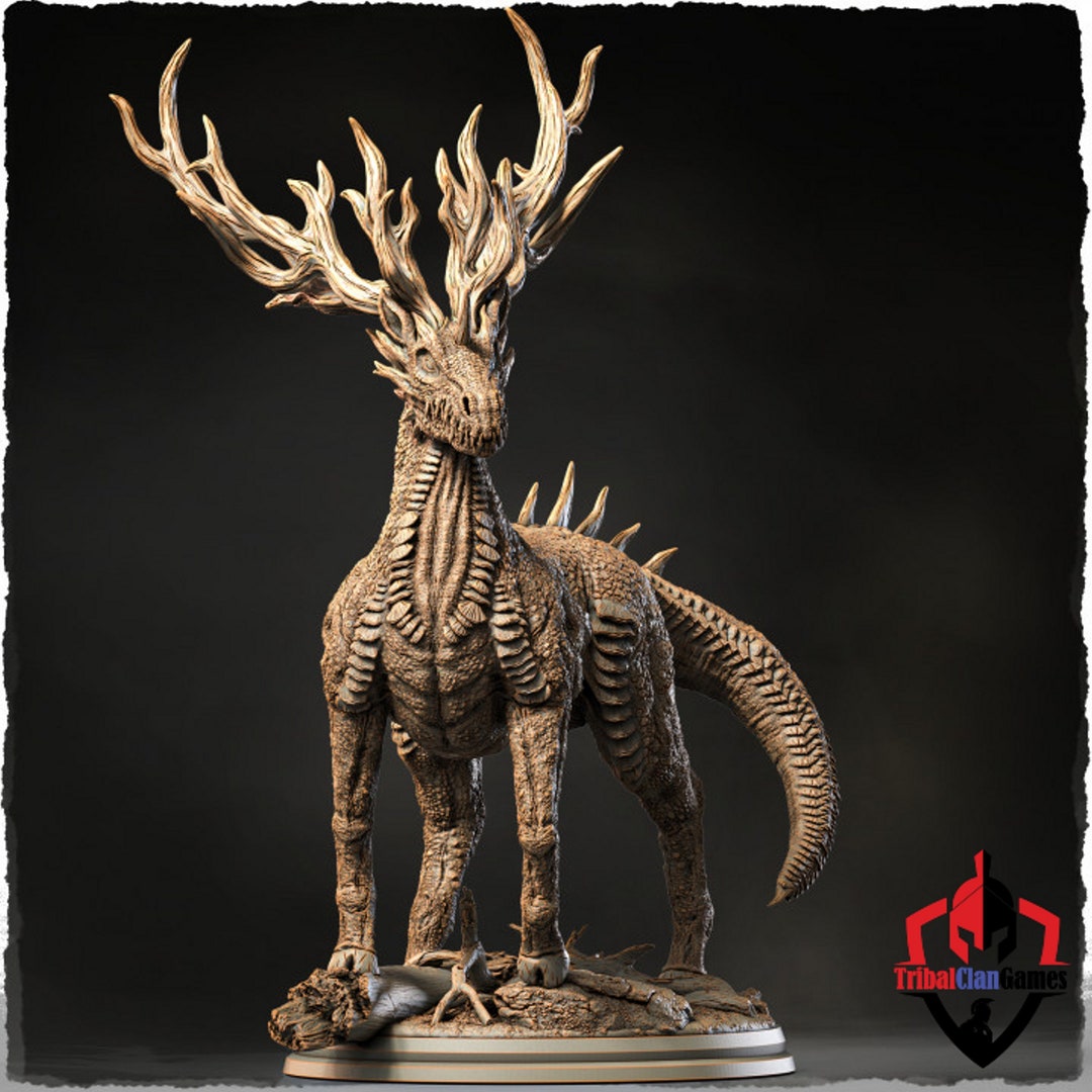 Qilin | Large Scale Dragon | 3D Printed Resin Miniatures - Etsy