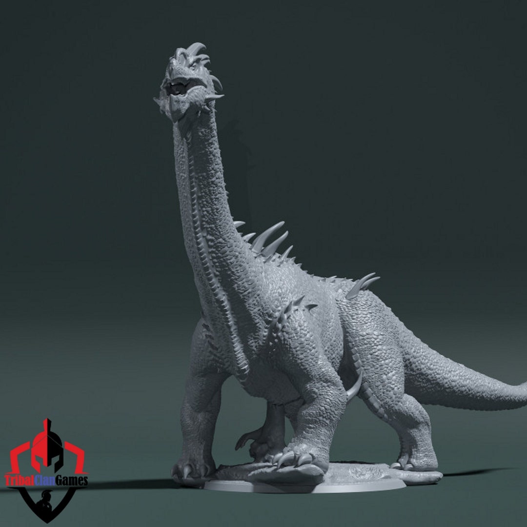 Dragon Camarasaurus Kaiju | Dinoworld Dragons | Fantasy 3D Printed RPG Miniatures - Etsy