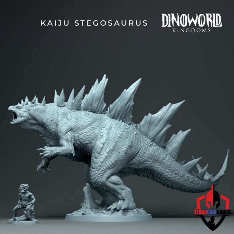 Kaiju Stegosaurus | Dark Kingdoms | Dinoworld | Fantasy 3D Printed RPG ...