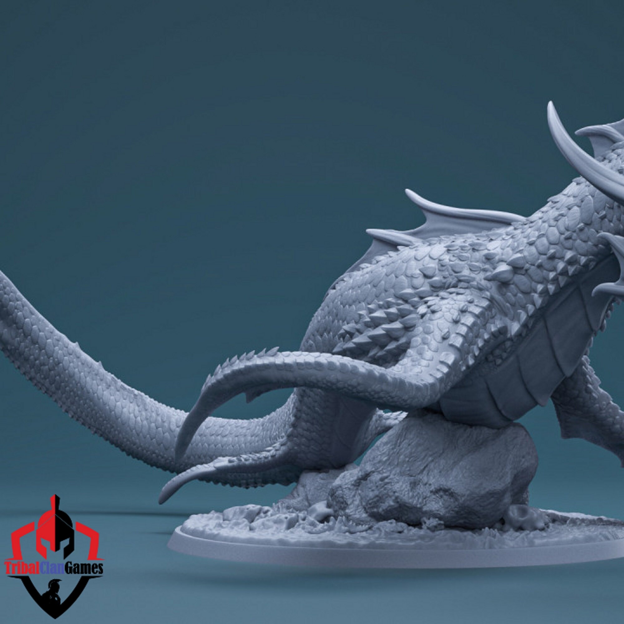 Dragon Crono Kaiju Dinoworld Dragons Fantasy 3D Printed RPG Miniatures - Etsy