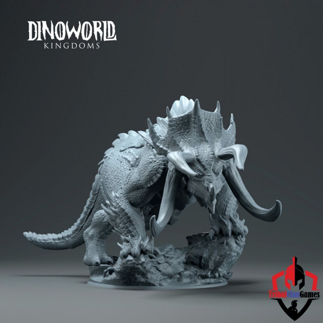 Dragon Ceratops Kaiju | Dinoworld Dragons | Fantasy 3D Printed RPG ...